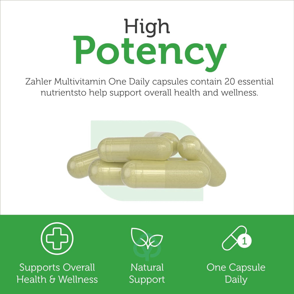 Zahler Multivitamin One Daily, 60 Capsules – Naturally You