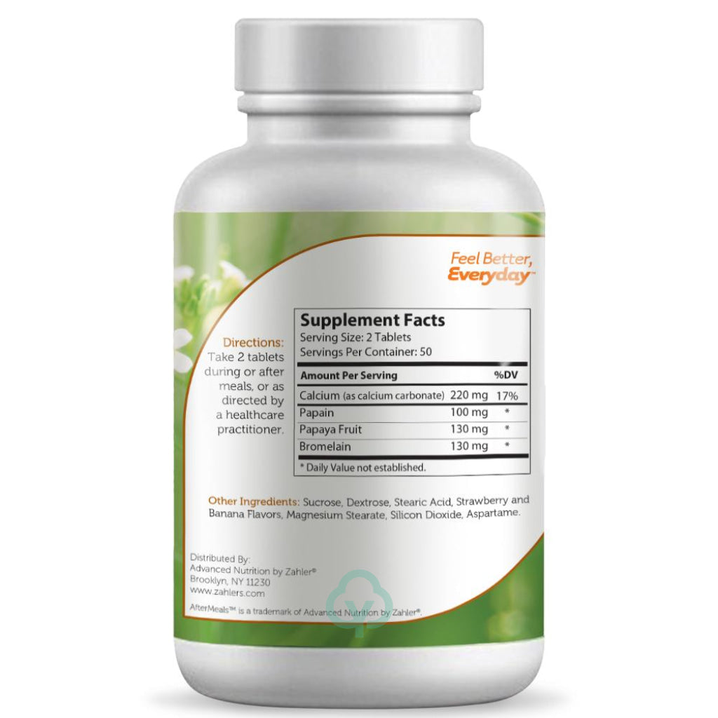 Zahler AfterMeals (100) Chewable Tablets – Naturally You